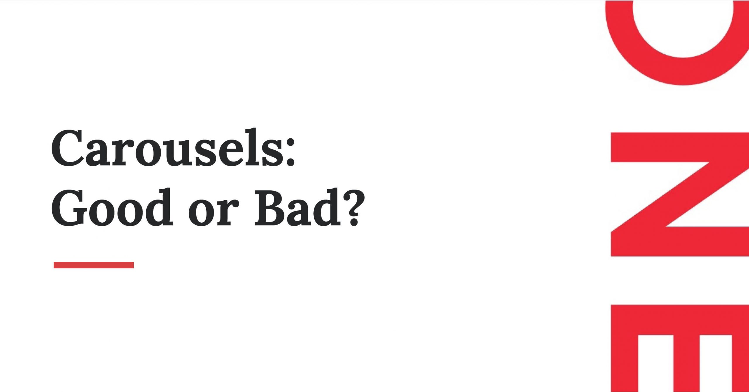 Carousels: Good or Bad? | Forum One