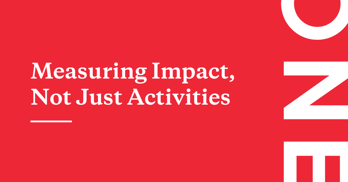 Measure Impact, Not Just Activities | Forum One