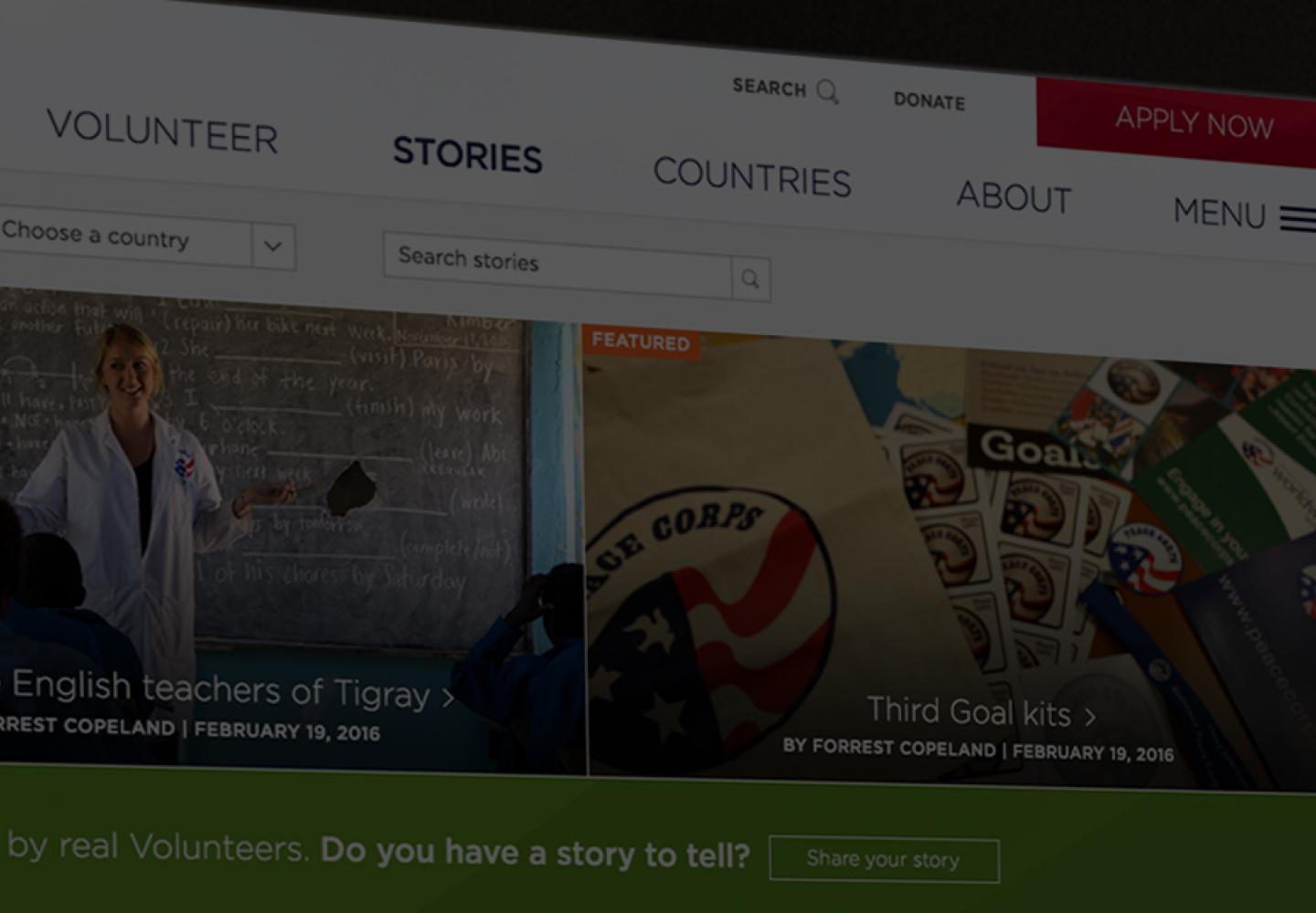 The Peace Corps Unveils its New Look and Website | Forum One