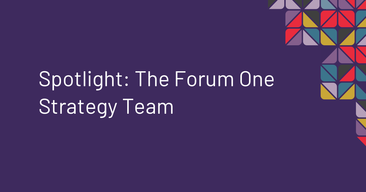 Spotlight: The Forum One Strategy Team | Forum One
